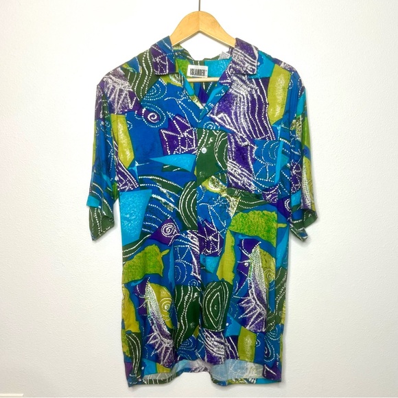 Islander | Shirts | Vintage Islander Hawaiian Button Down Shirt Unisex ...
